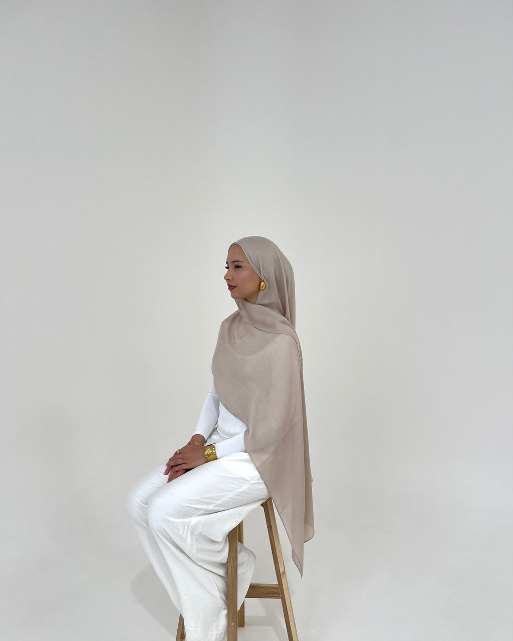 Plain Modal Hijab - SHELL – Bareity Boutique